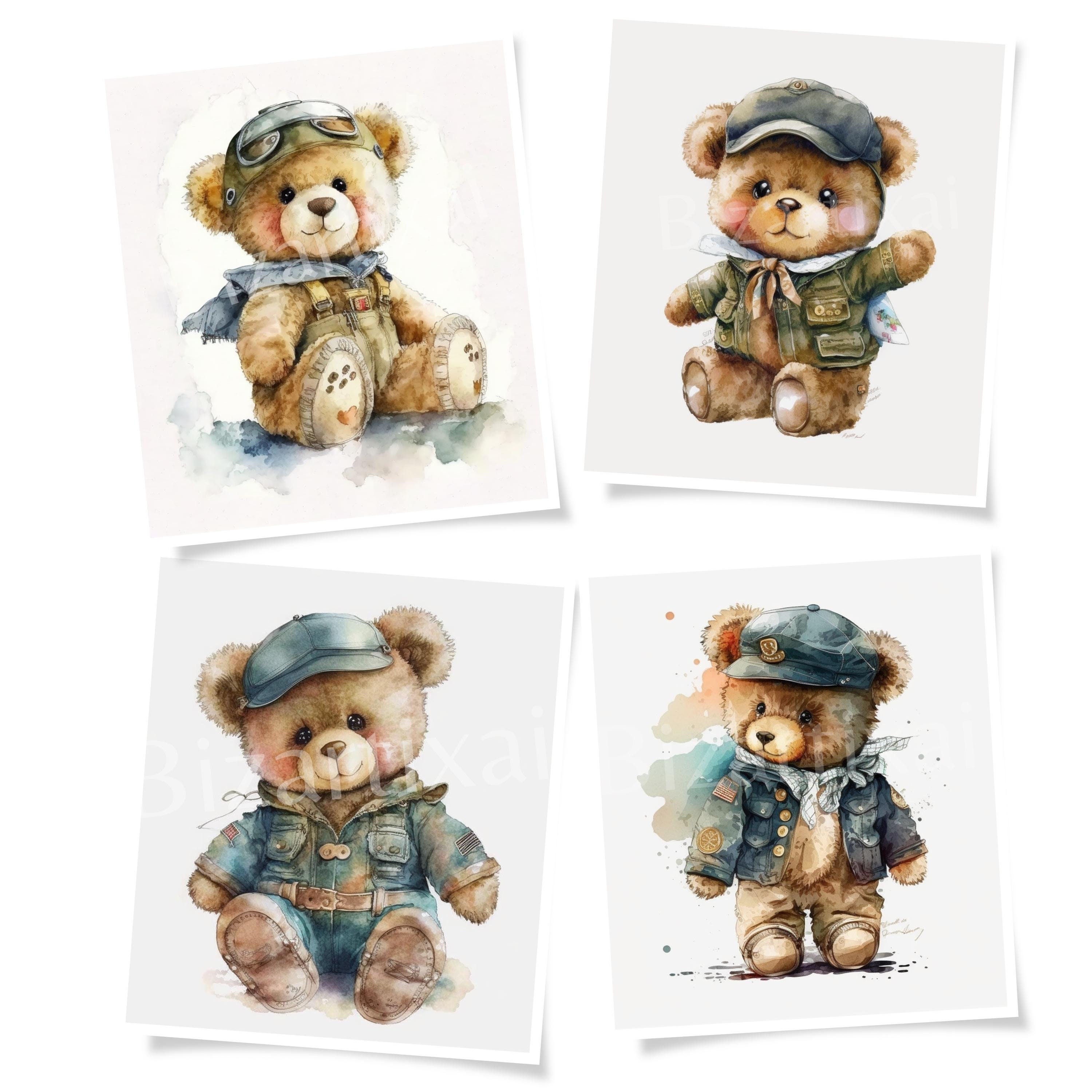 Pilot Teddy Bear Clipart Pack Teddy Bear Clipart-8 High Quality Jpgs ...