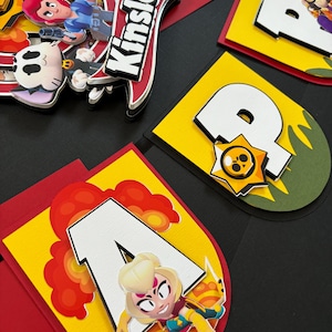 Brawl Stars Birthday Banner, Happy Birthday Banner, Brawl Stars, - Etsy