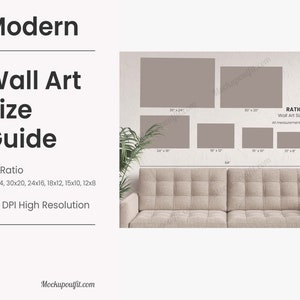 RATIO 3:2 Wall Art Size Guide, Wall Art Mock-up, Wall Art Guide, Wall ...