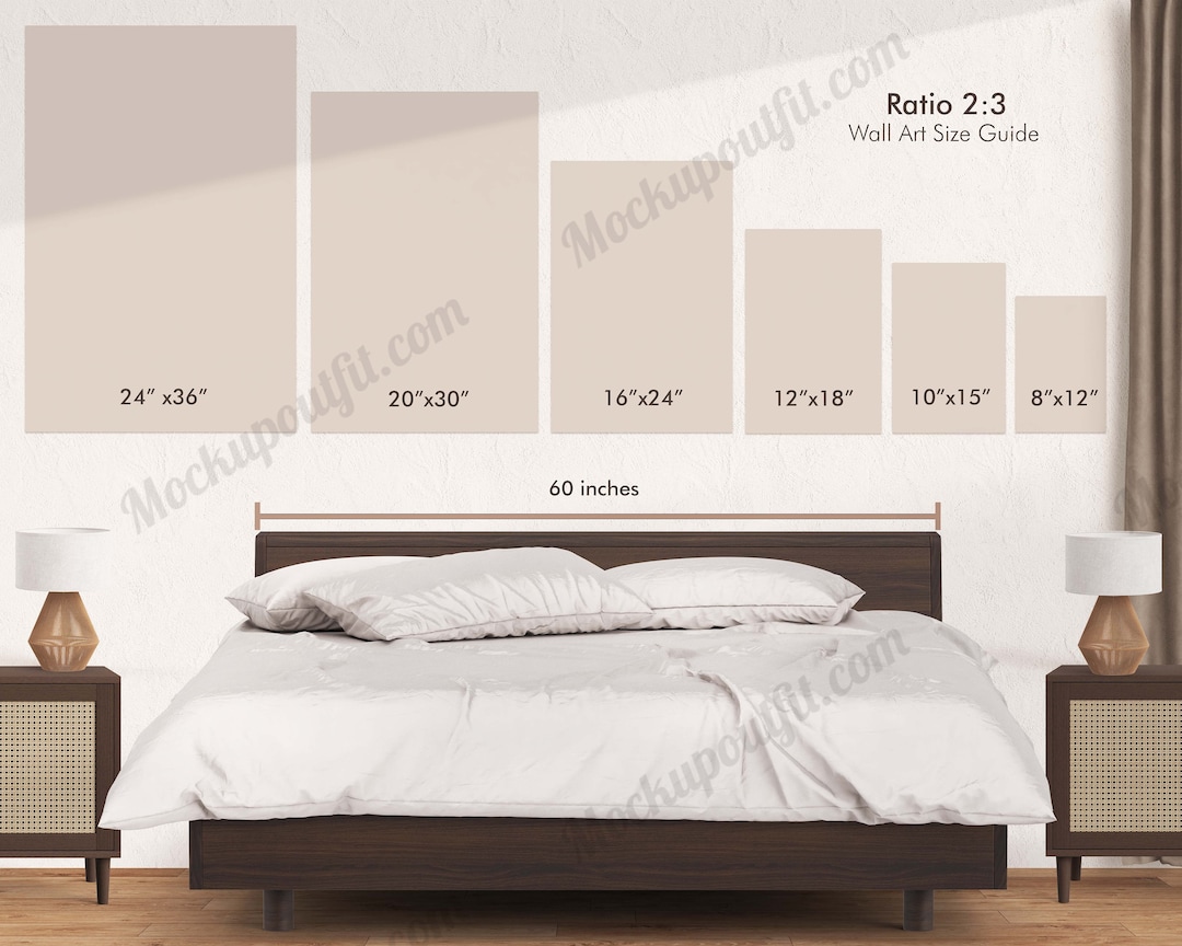 RATIO 2:3 Wall Art Size Guide, Wall Art Mock-up, Wall Art Guide, Wall ...