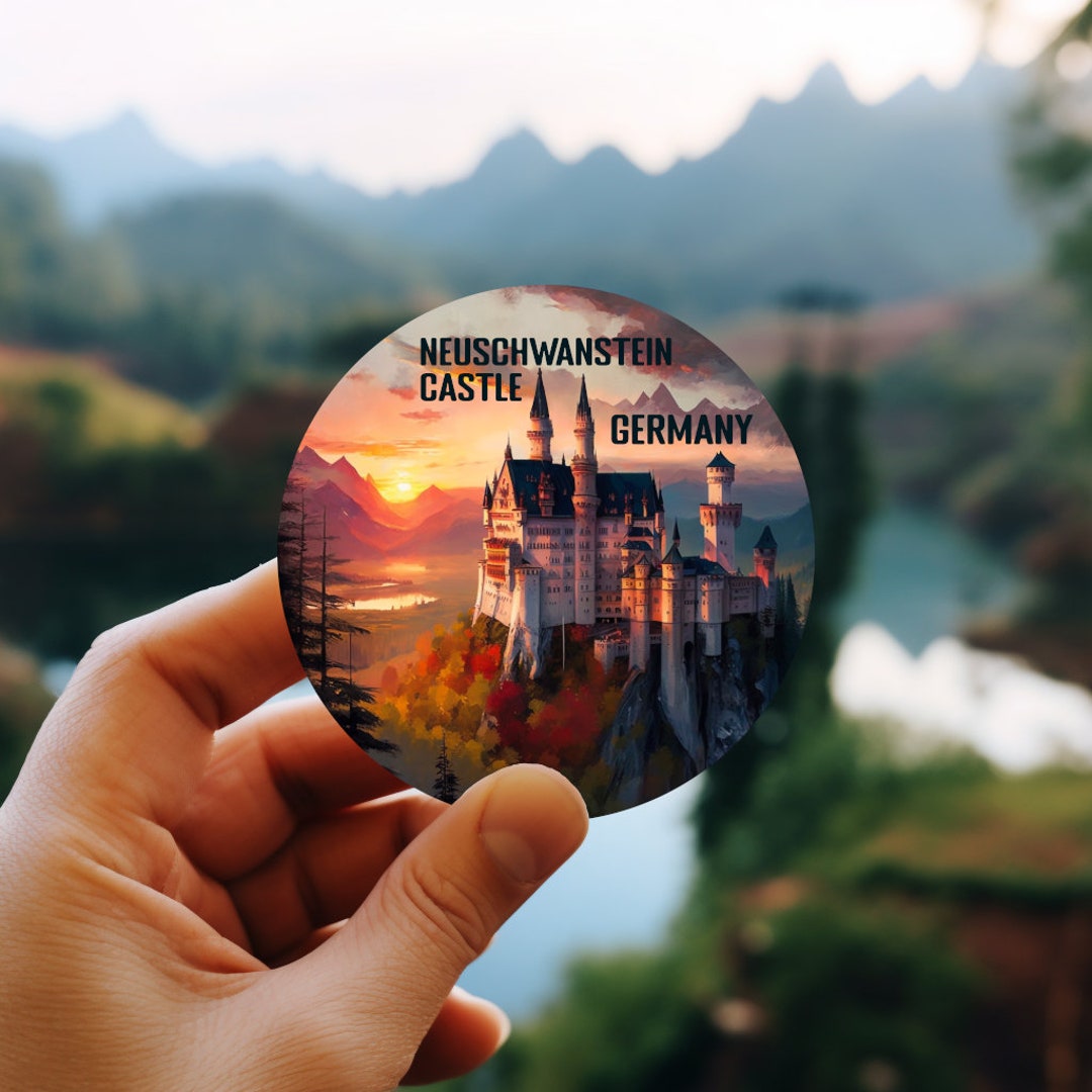 Neuschwanstein Castle - Germany Travel Sticker 3" X 3" - Etsy
