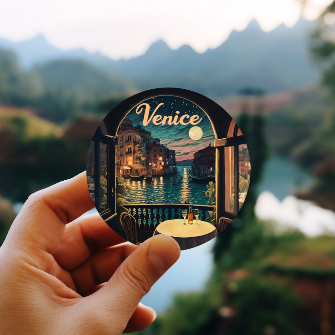 Venice - Italy Travel Sticker 3" X 3" - Etsy