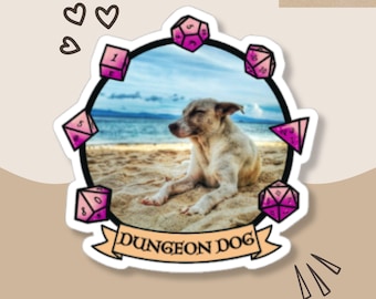 Dnd Dog Sticker Dungeons and Good Bois Dungeon Master Gift - Etsy