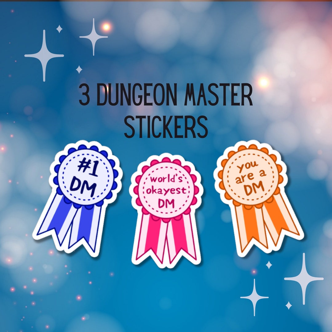 DM Prize Stickers, Dungeon Master, DM Gift, Gift for Dungeon Masters ...