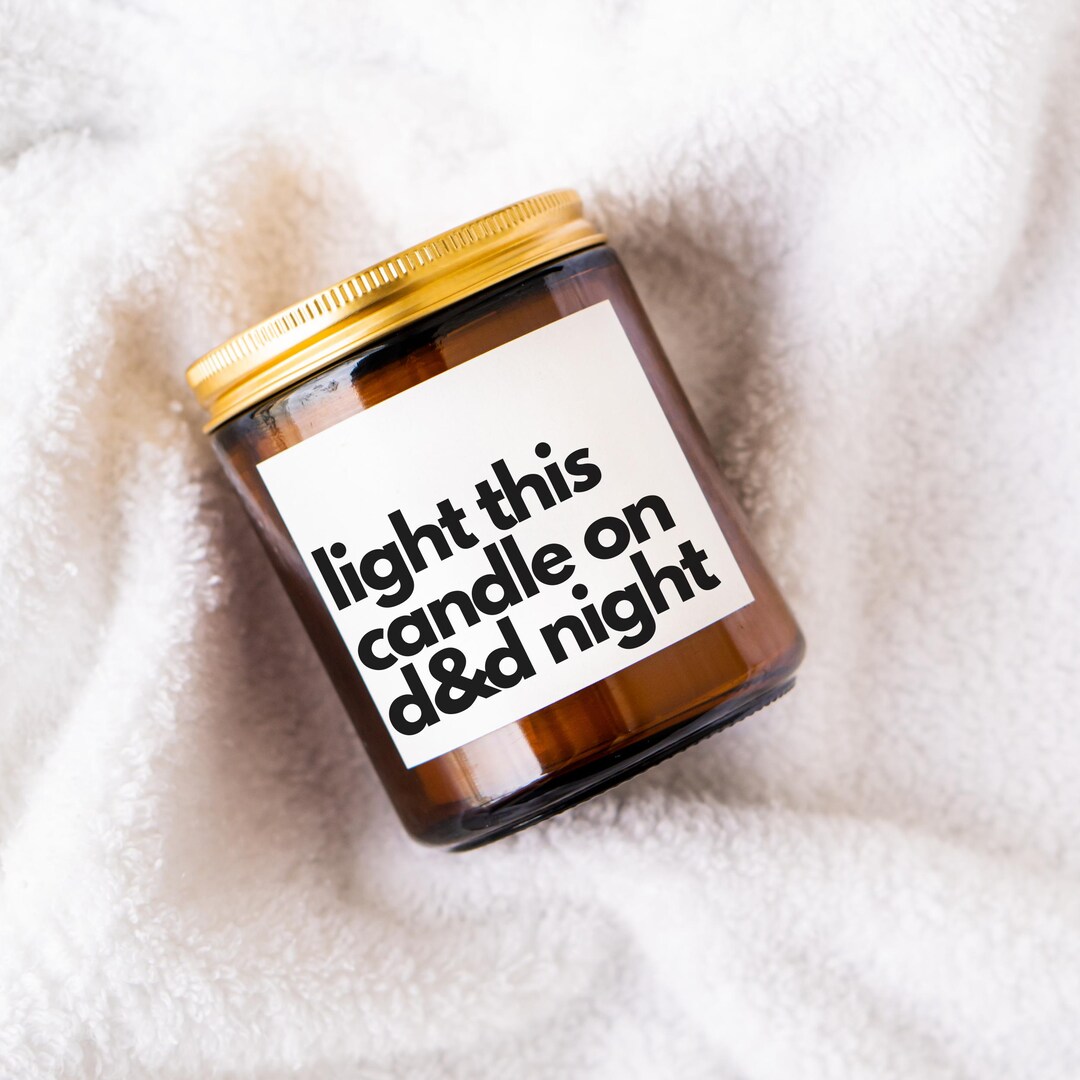 Dnd Session Candle Label, Labels for Candles, Personalized Gift, Nerdy ...