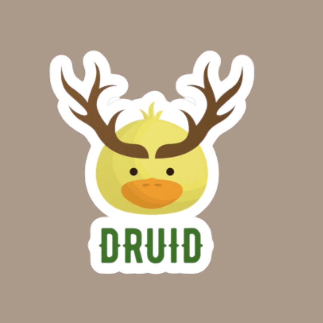 Duckgeons and Dragons Druid, Dnd Duck, Cute Dnd Sticker, Dnd Class ...