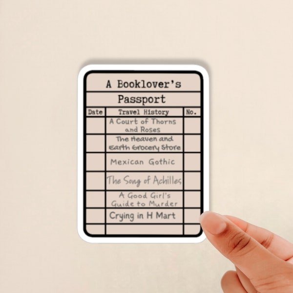 Library Sticker - Etsy