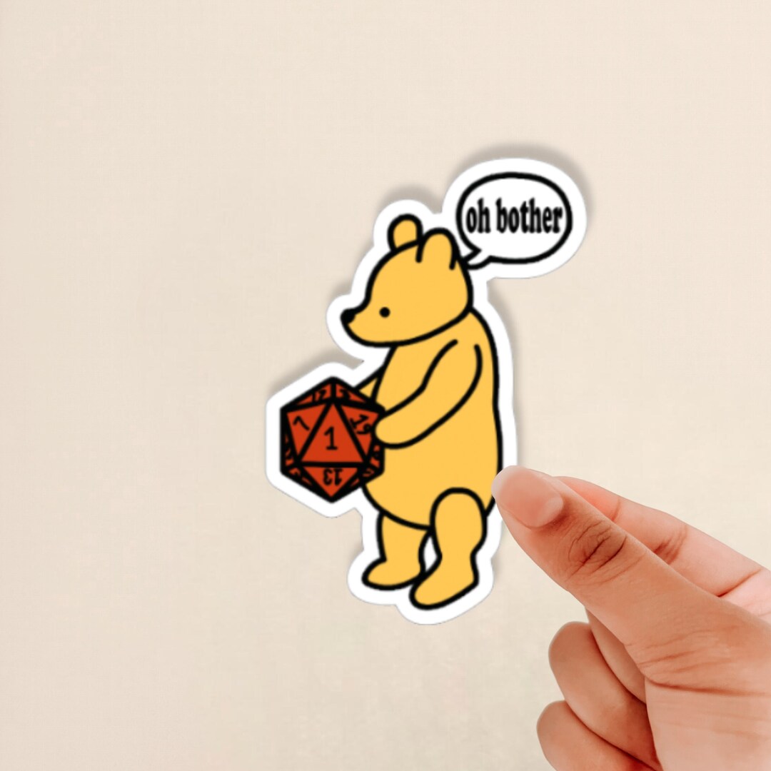 Oh Bother Sticker, Dnd, Winnie-the-pooh Sticker, Teddy Bear Sticker ...