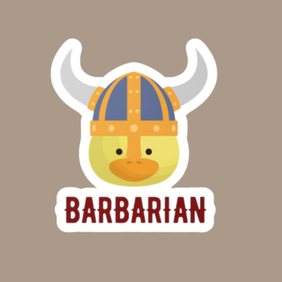 Duckgeons and Dragons Barbarian, Dnd Duck, Cute Dnd Sticker, Dnd Class ...