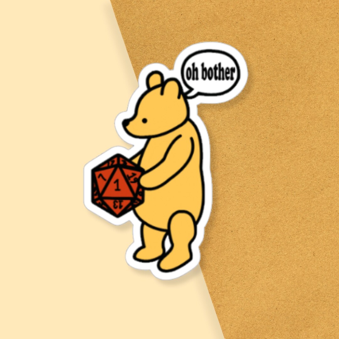 Oh Bother Sticker, Dnd, Winnie-the-pooh Sticker, Teddy Bear Sticker ...