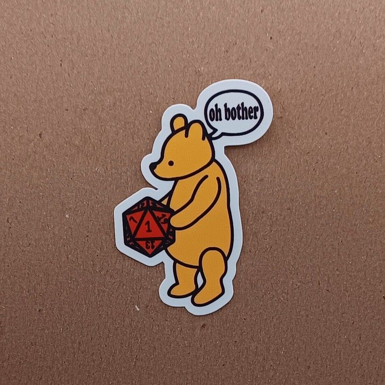 Oh Bother Sticker, Dnd, Winnie-the-pooh Sticker, Teddy Bear Sticker ...