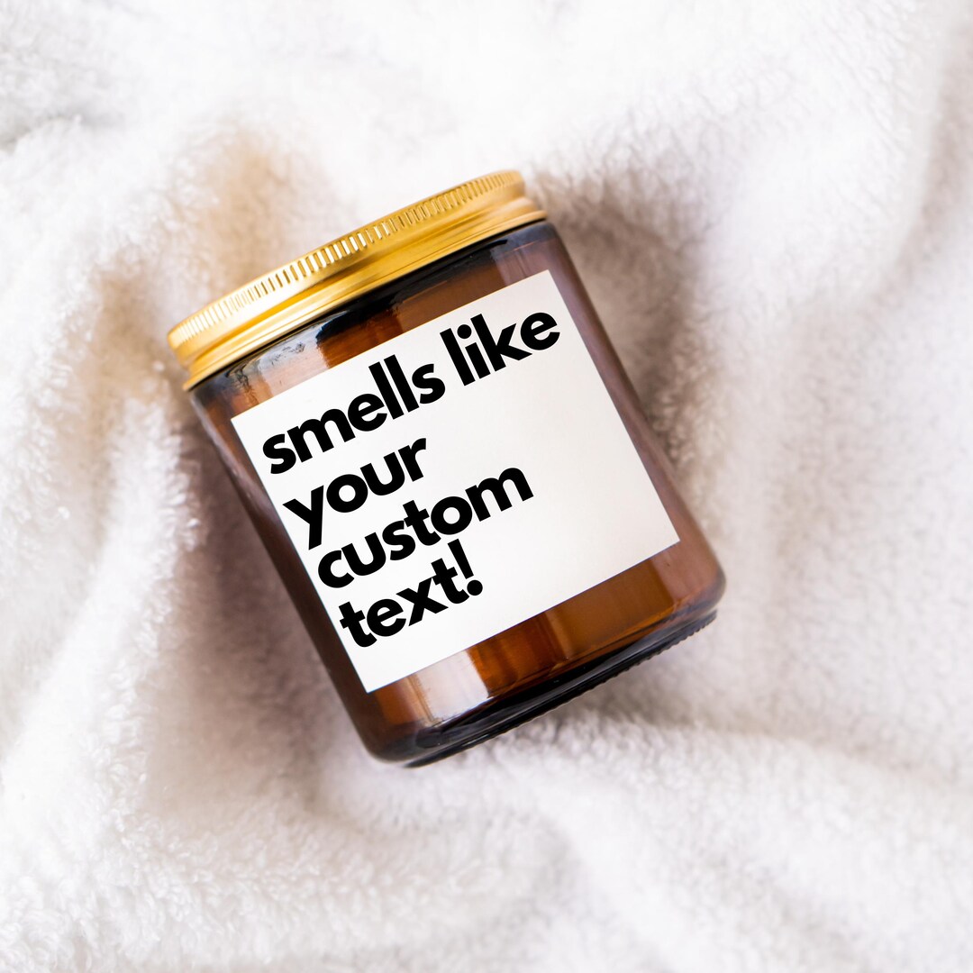 Smells Like Custom Text Candle Label, Personalized Candle Label, Custom ...