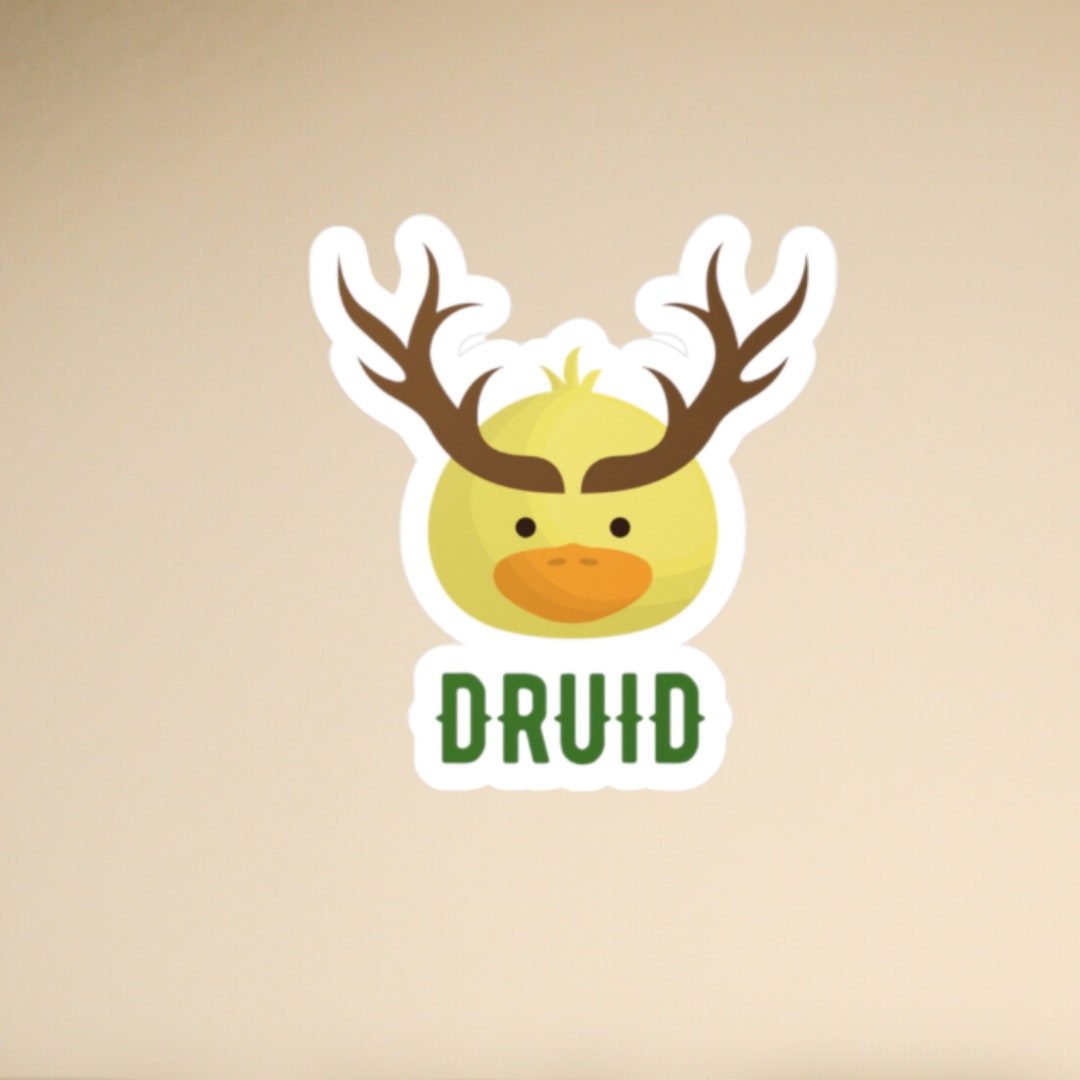 Duckgeons and Dragons Druid Dnd Duck Cute Dnd Sticker Dnd - Etsy