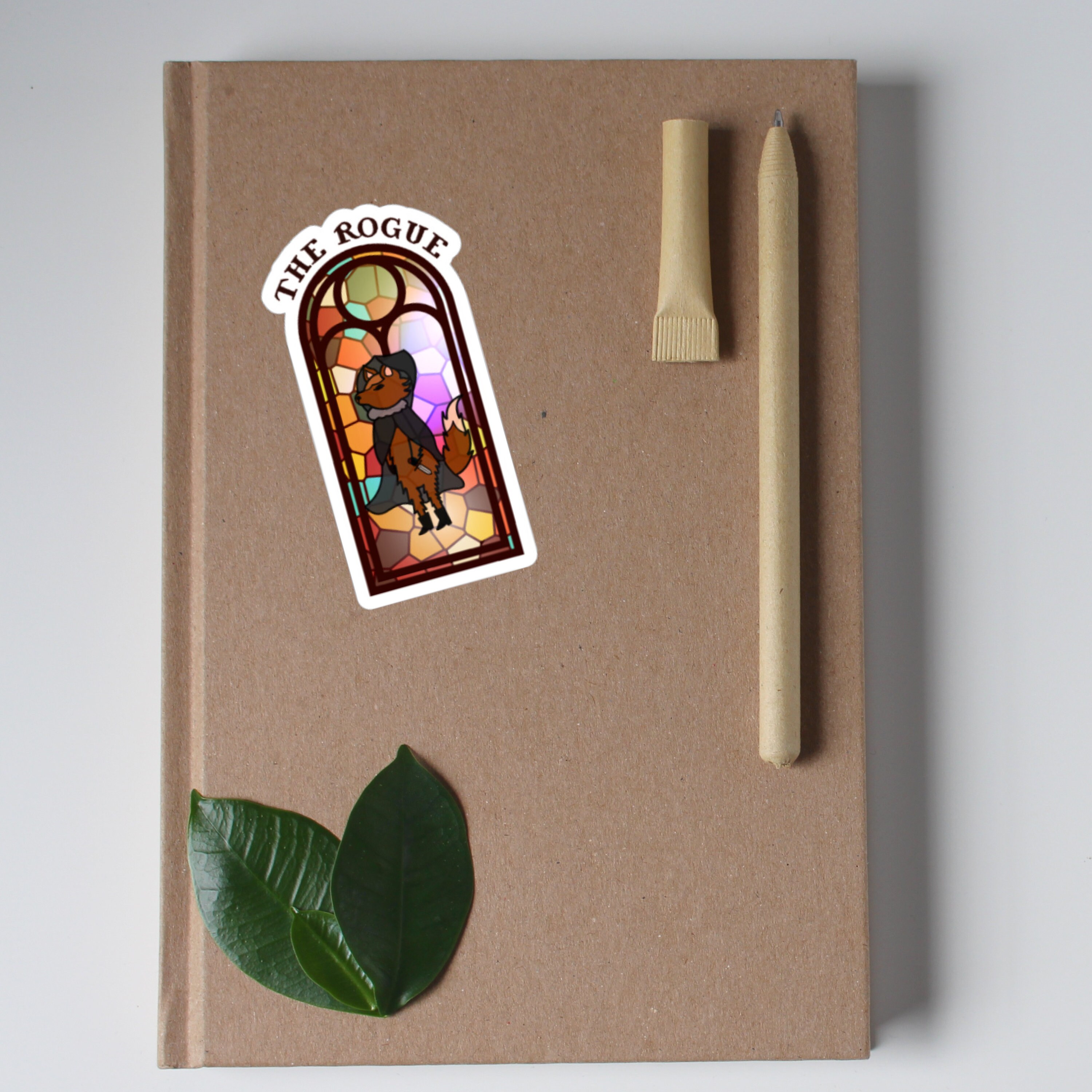 The Rogue Sticker Dnd Sticker Stainglass Rogue Sticker Fox - Etsy