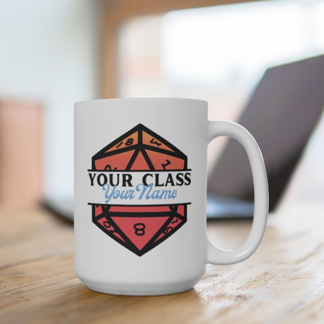 Custom Dnd Class Mug, Personalized Dnd Mug, Dnd Party Gifts, Custom Dnd ...