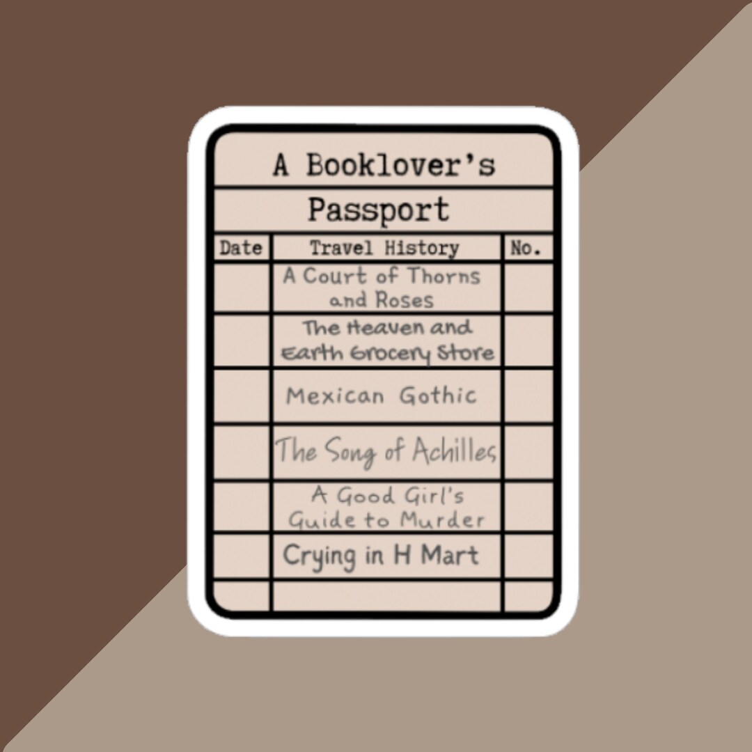 Custom Library Tracker Card Sticker, Book Tracker Sticker, Library Book ...