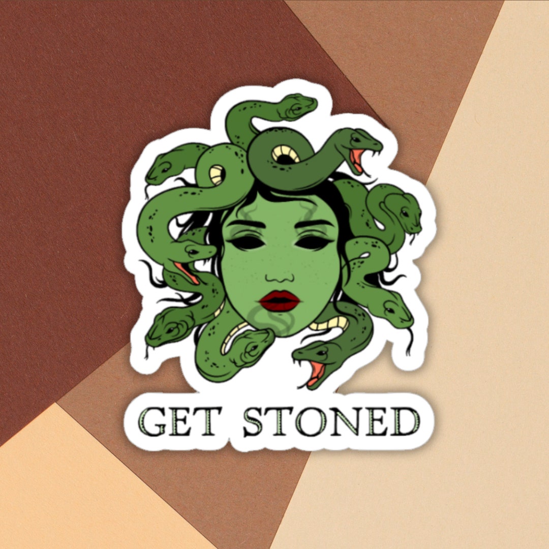 Medusa, Medusa Sticker, Stoner Sticker, Gift for Stoner, Stoner ...