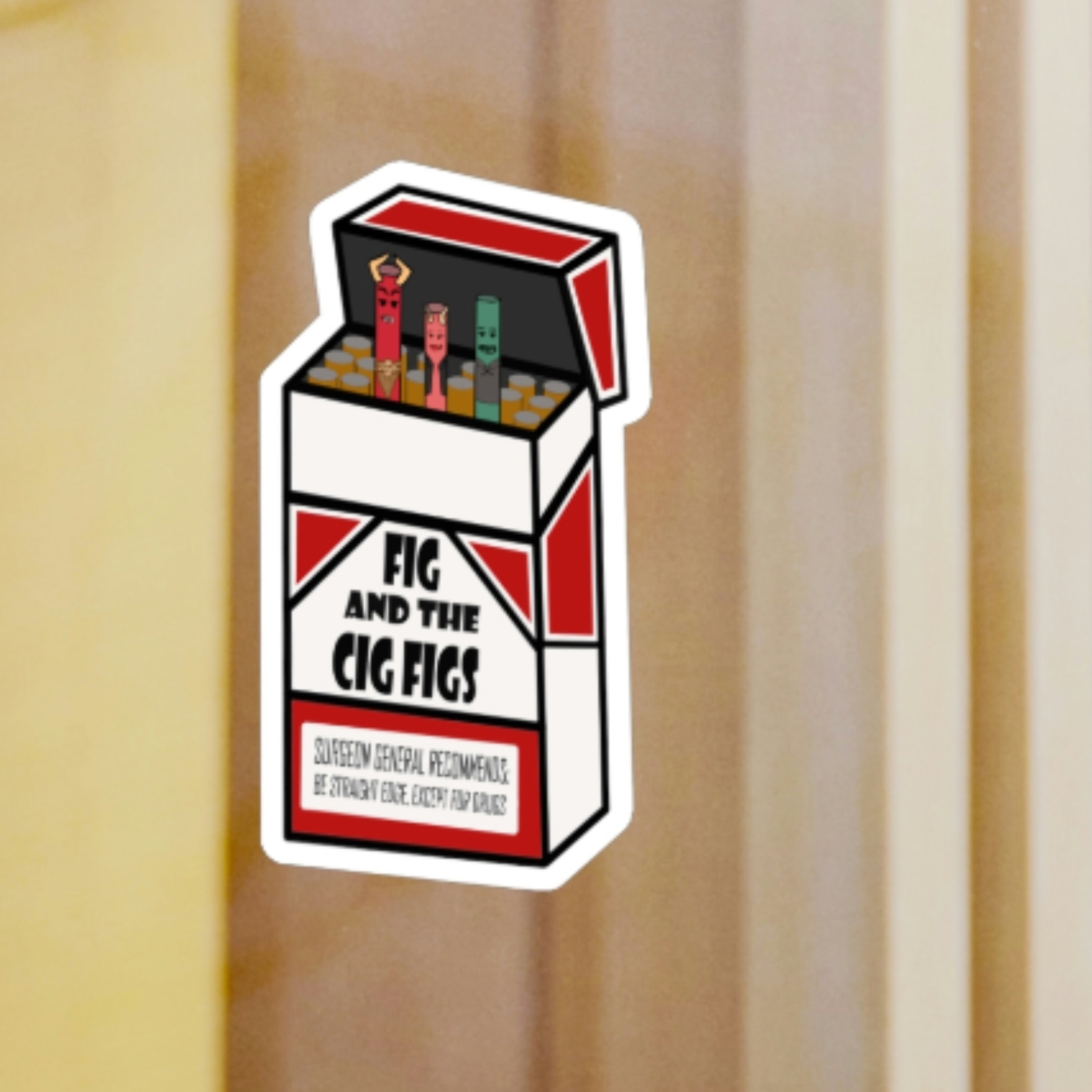 Fig and the Cig Figs Sticker Fantasy High Sticker Dimension - Etsy