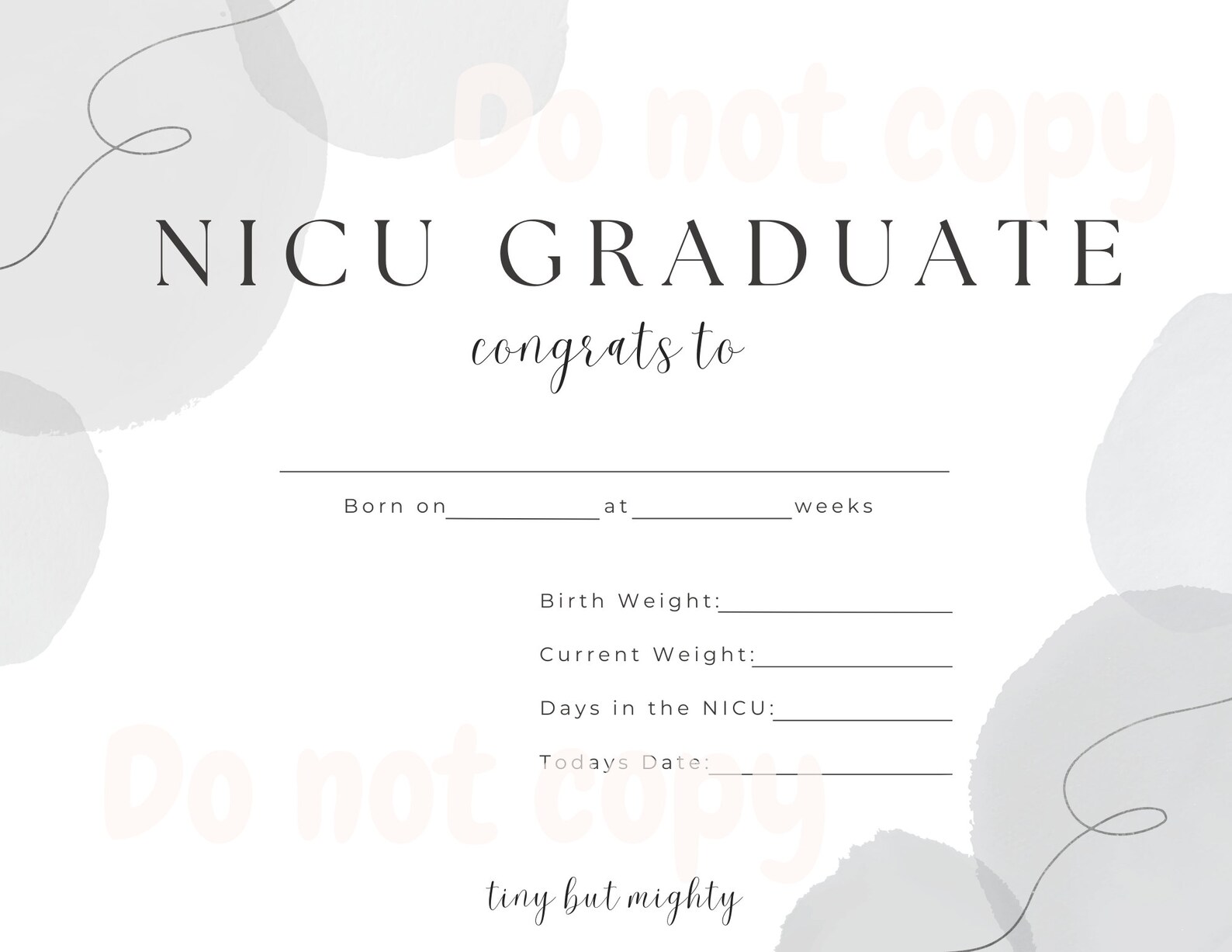 NICU Graduation Certificate,nicu Nurse, NICU Mom, Nicu Mom, Nicu ...