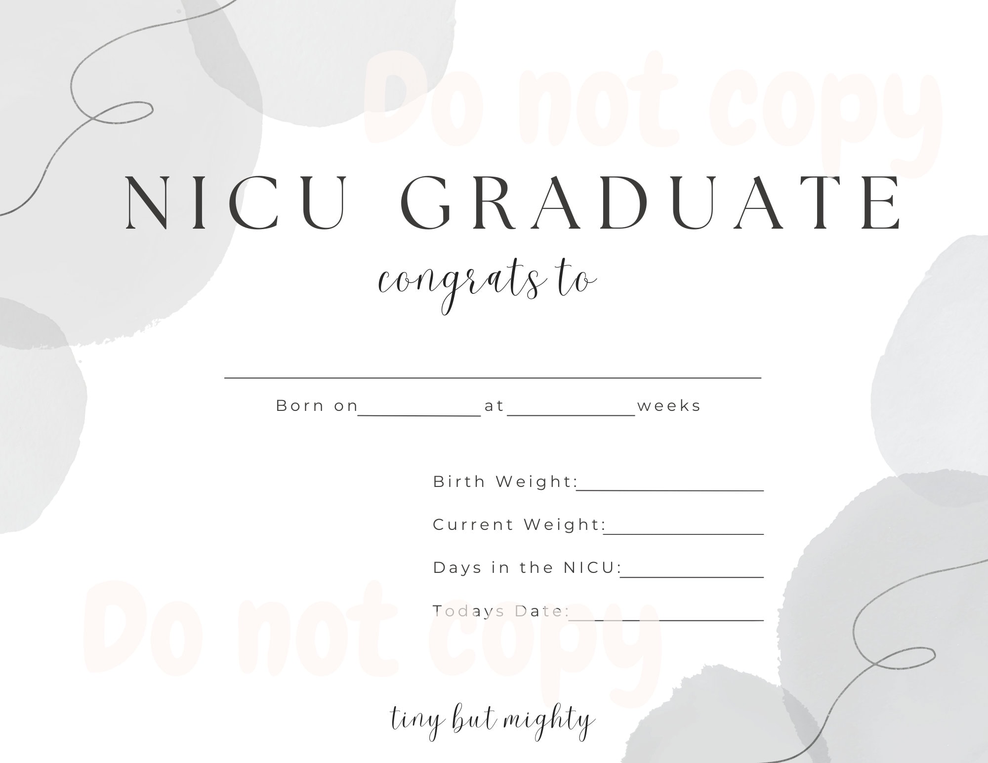 NICU Graduation Certificate,nicu Nurse, NICU Mom, Nicu Mom, Nicu ...