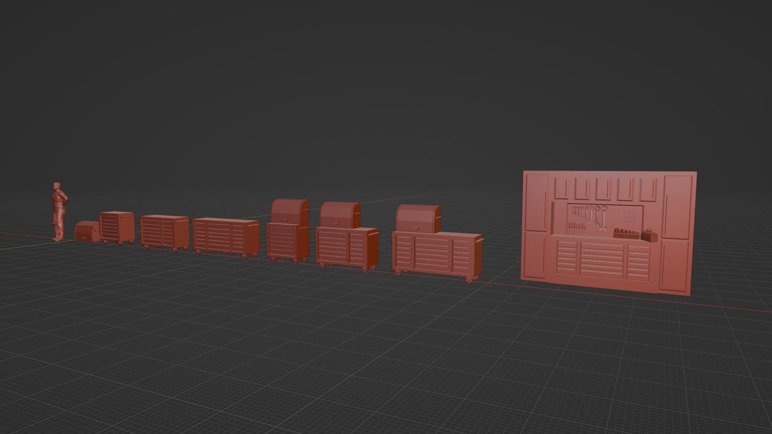 Toolboxes STL Files | 1:64 Scale | DIGITAL - Etsy