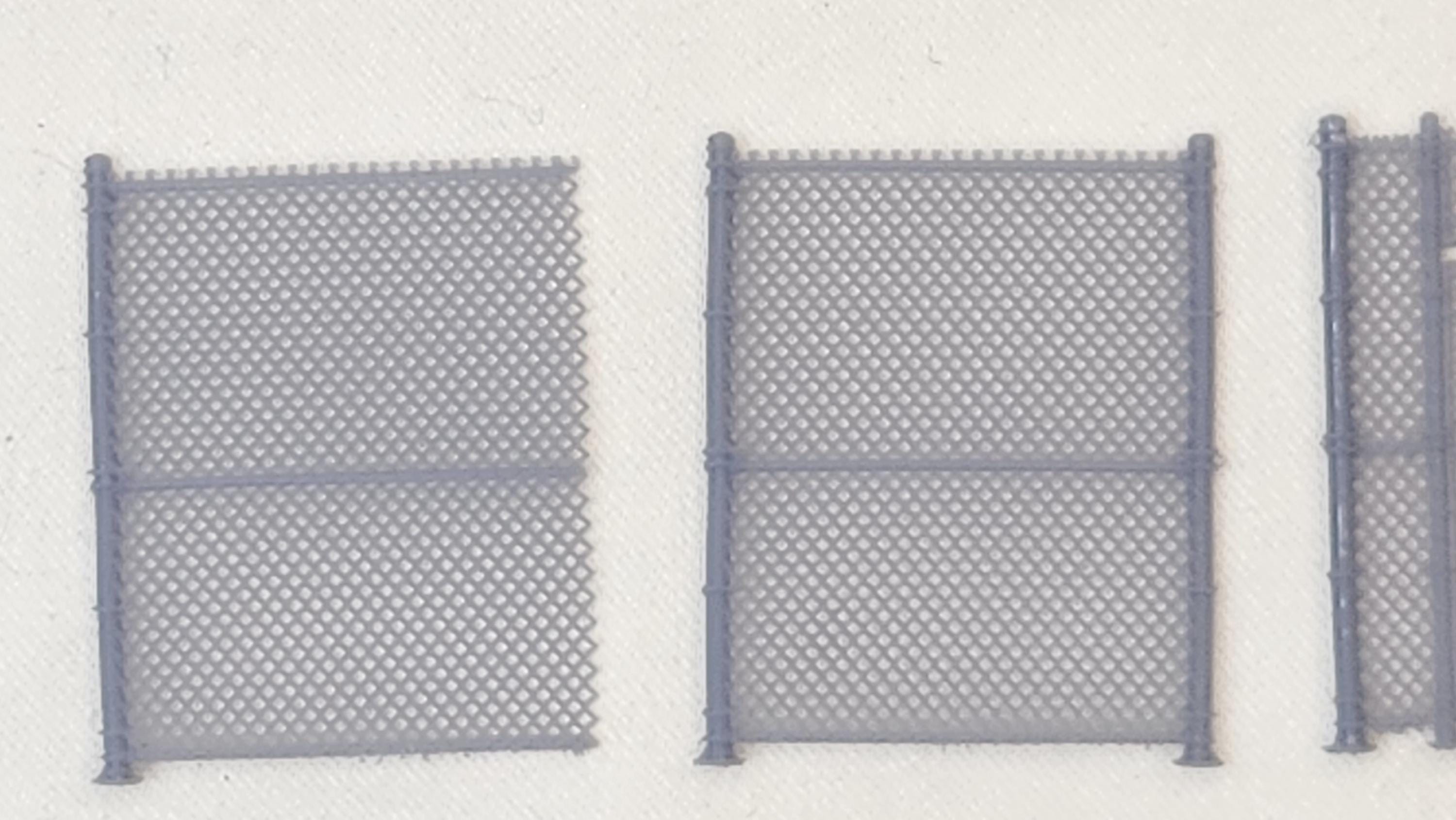 Miniature Chainlink Fence Pack | Long Panels, Peices and Gate | 1:64 ...