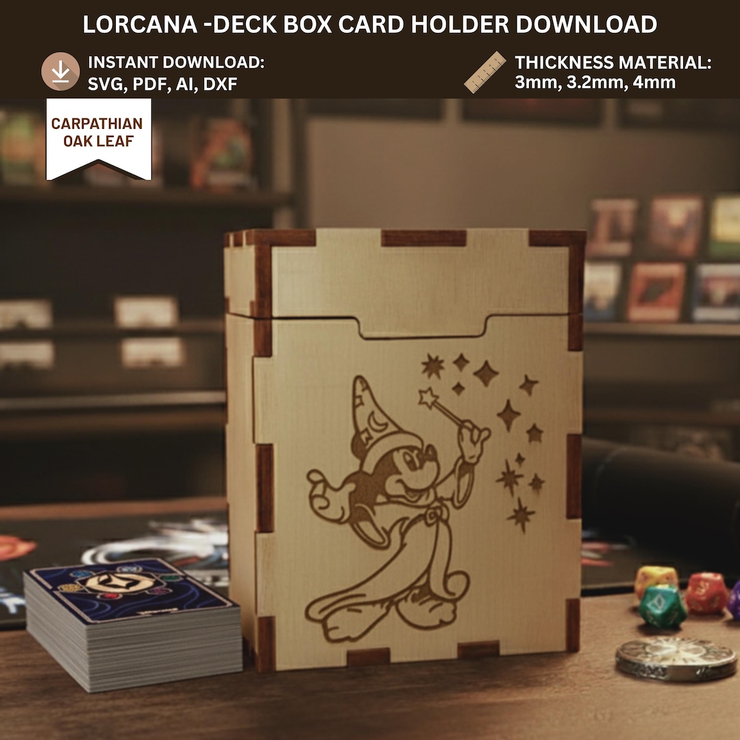 Lorcana Card Deck Box SVG - Laser Cut Files (digital Download) - Etsy