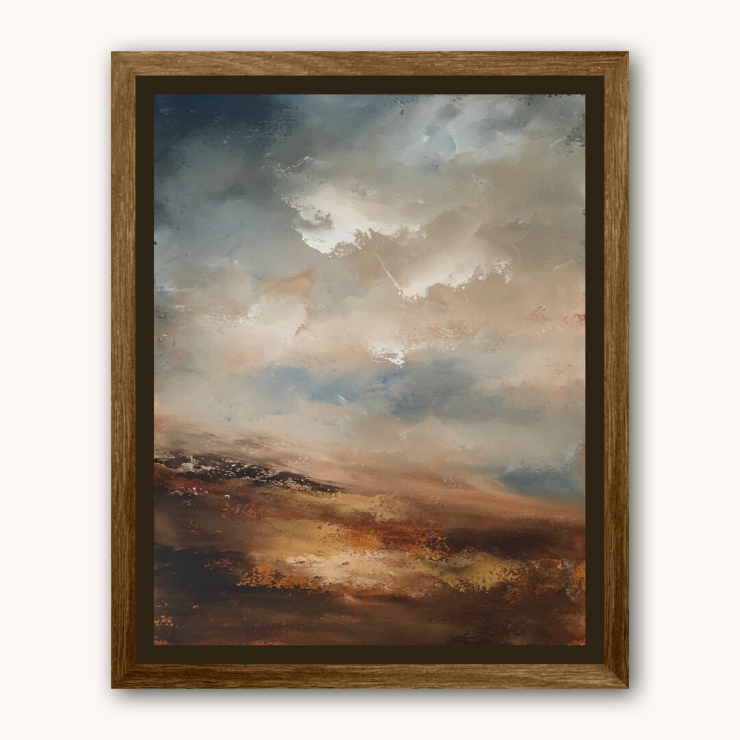 Contemporary Landscape Digital Download Print -cloud Art- Art Print ...