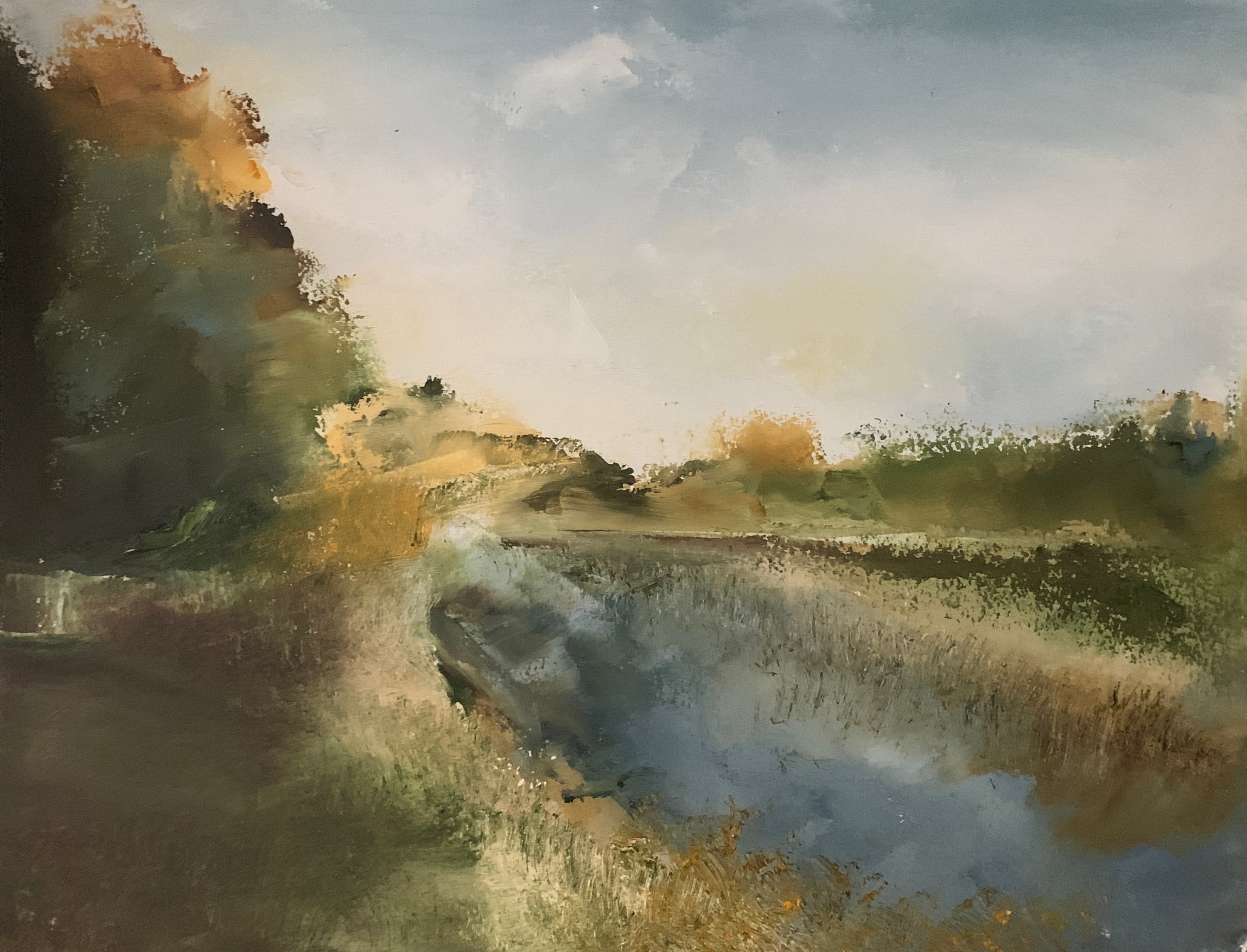 Contemporary Landscape Digital Download Print -river Painting- Art ...