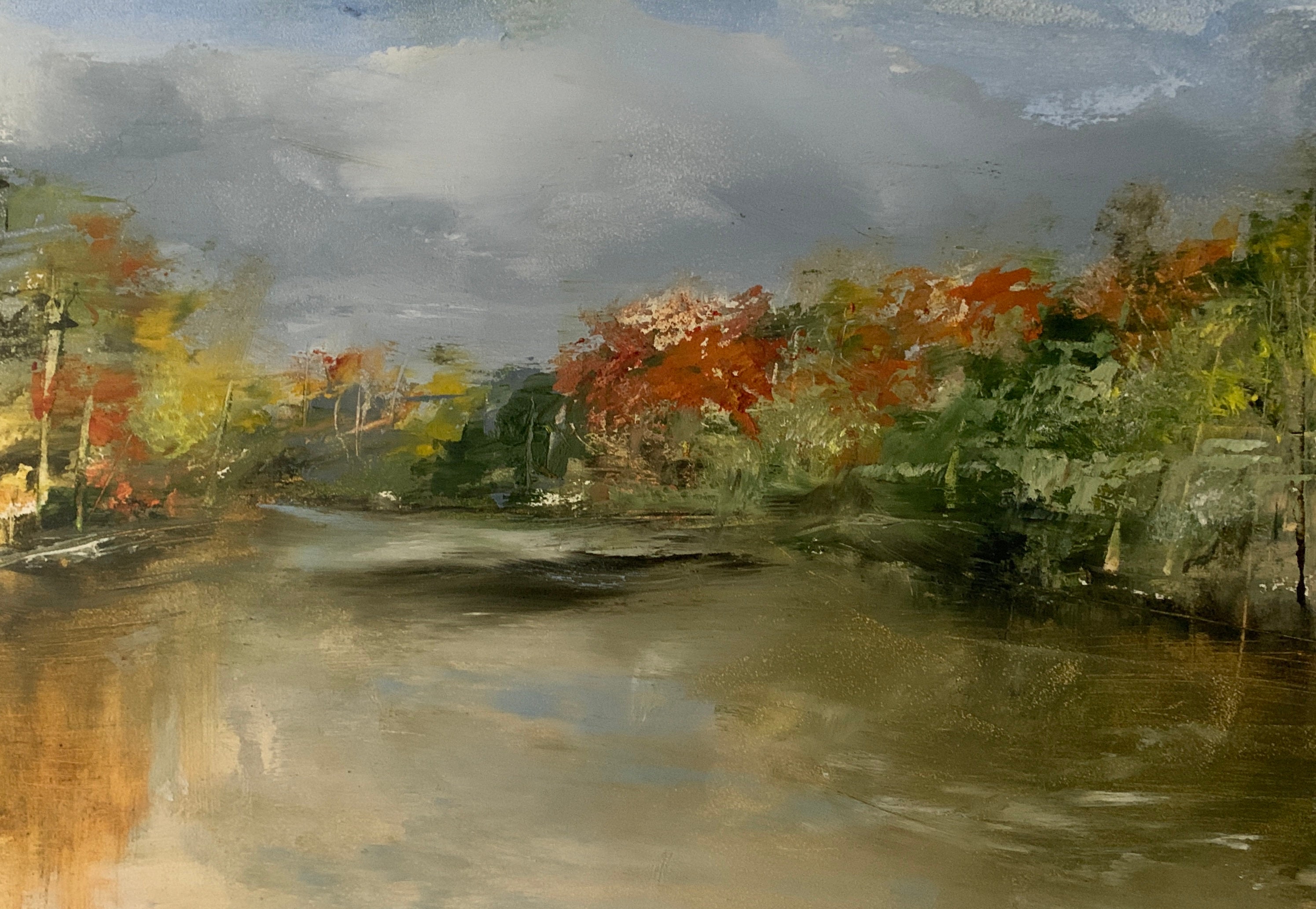 Contemporary Landscape Digital Download Print -fall River- Art ...