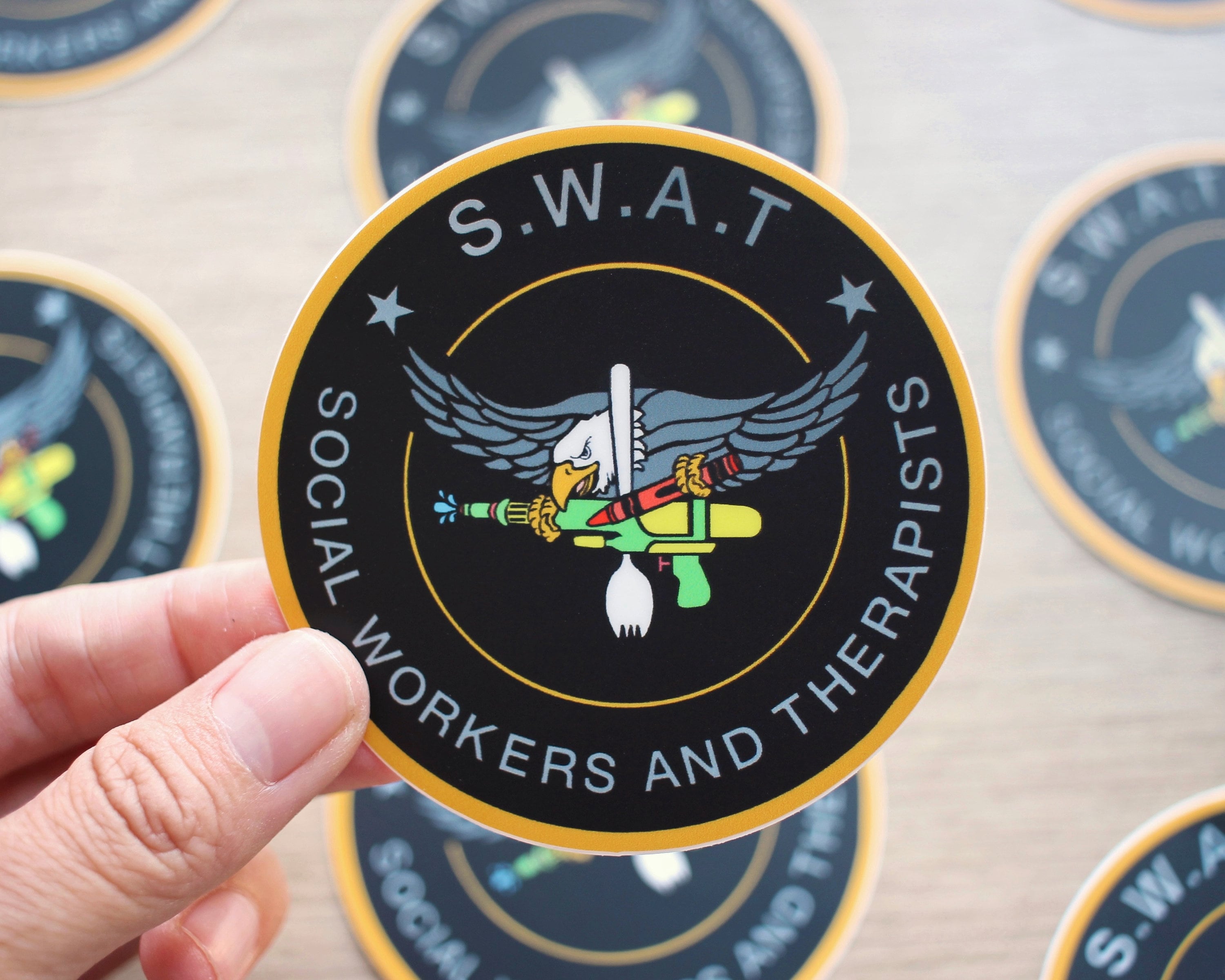 SWAT Sticker | Social Workers and Therapists | Police | Tactical | Law ...