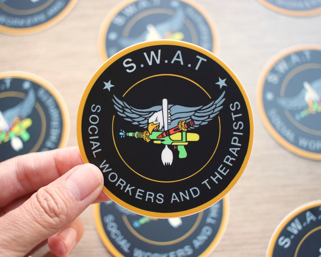 SWAT Sticker Social Workers and Therapists Police Tactical Law ...