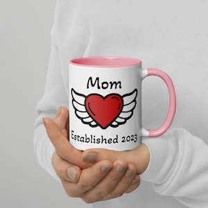 New or Expecting Mother Mug With Color Inside - Etsy