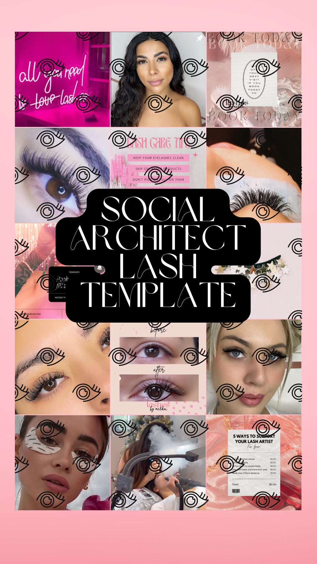 Instagram Post Templates Editable Canva Social Media Lash Branding instagram-post-templates-editable-canva-social-media-lash-branding