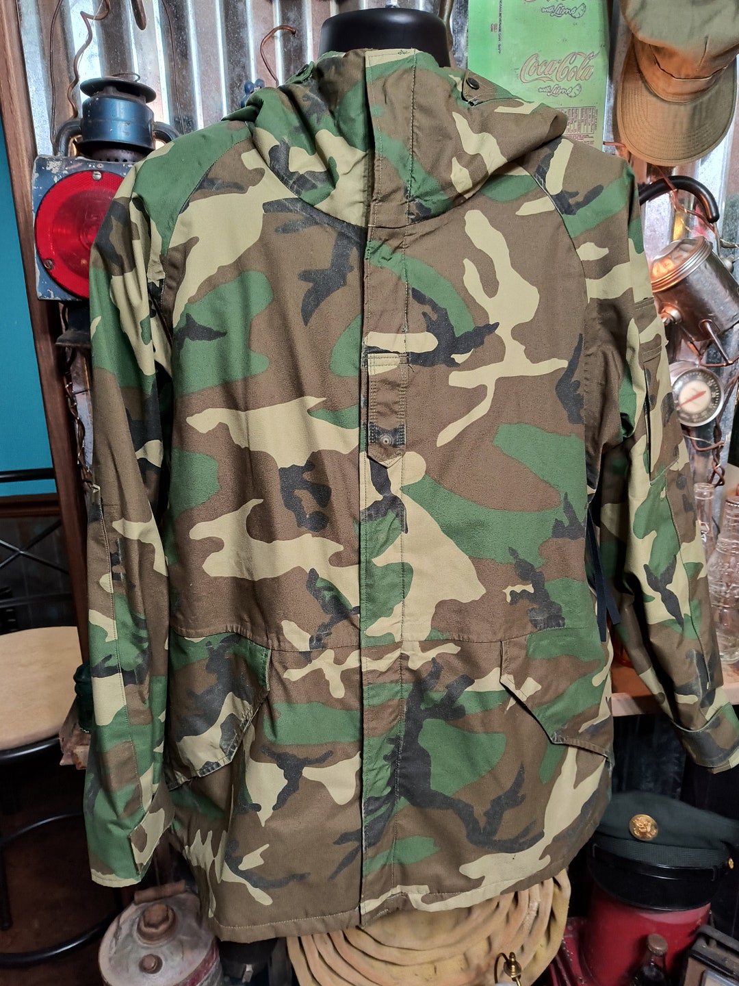 US Military Issue Jacket 90's Woodland Camo Camouflage Cold Weather ...