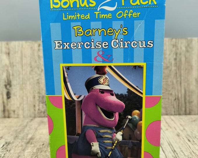 Barney's 2 Pack Exercise Circus / Parade Numbers (VHS 1996) - Vintage ...