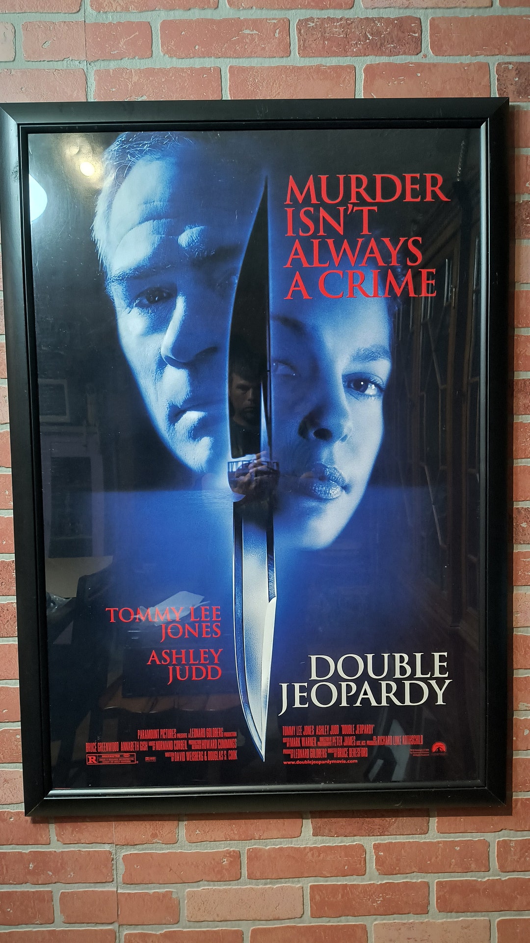 Double Jeopardy Movie Poster Original Vintage 1999 Double-sided Reverse ...