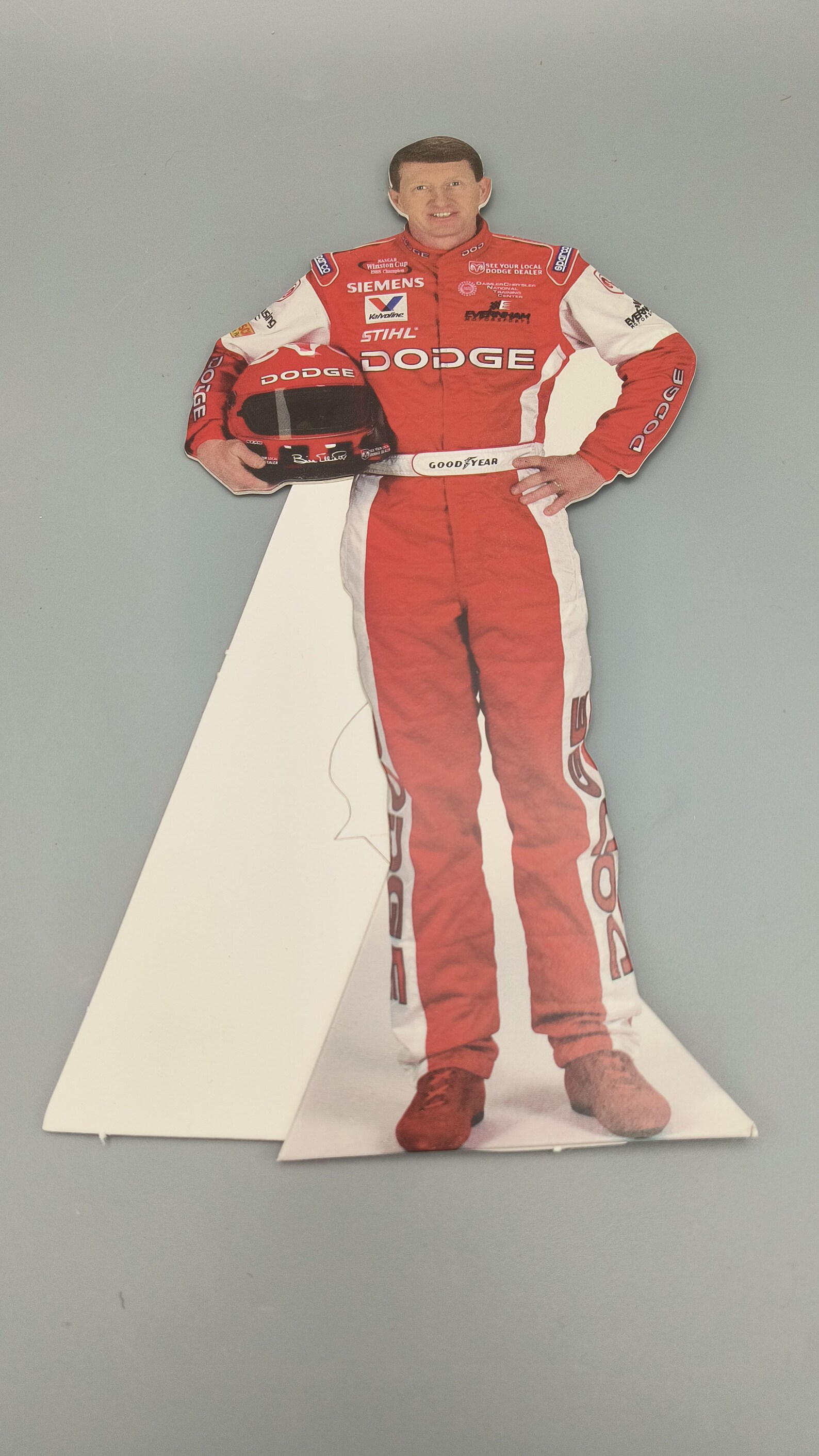 NASCAR Bill Elliott Cardboard Pop up Display 10 Inch STANDEE Dodge Race ...