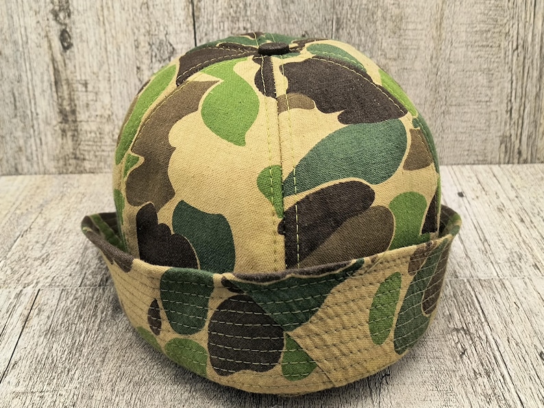 Vintage 1950s Original Jones Hat Water Repellent Frogskin Camouflage ...