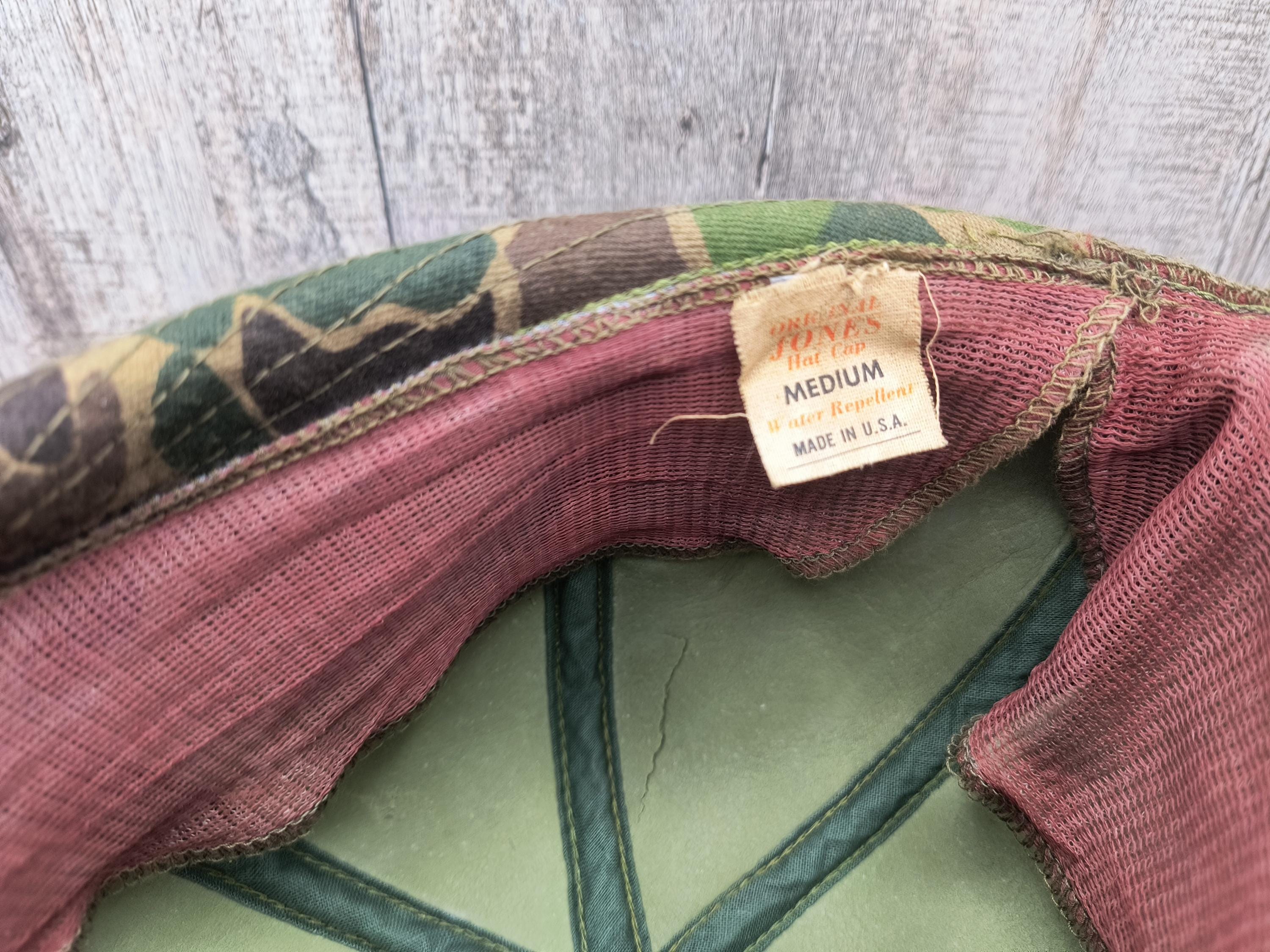 Vintage 1950s Original Jones Hat Water Repellent Frogskin Camouflage ...