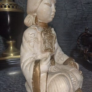 Vintage 1958 Siam Woman Sitting Asian Sculpture 12 Inch Tall by ...