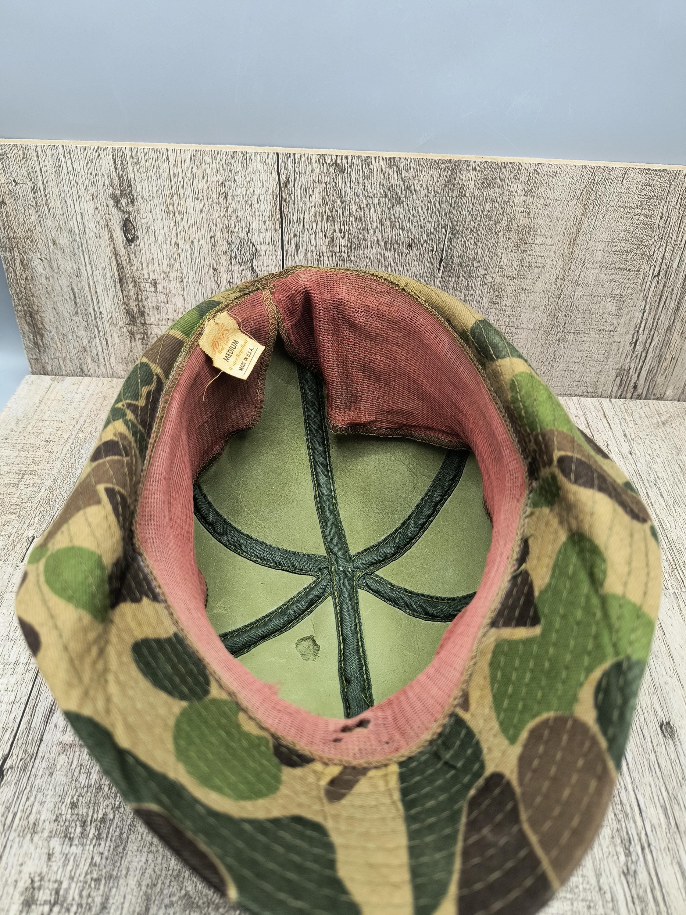 Vintage 1950s Original Jones Hat Water Repellent Frogskin Camouflage ...