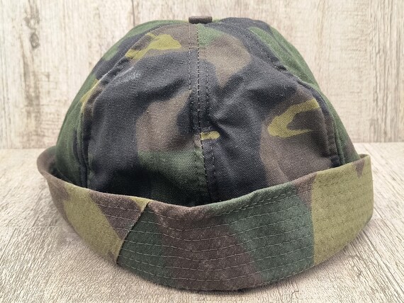 Original Jones Hat Cap 1970s 80s Woodland Camo Pair o… - Gem