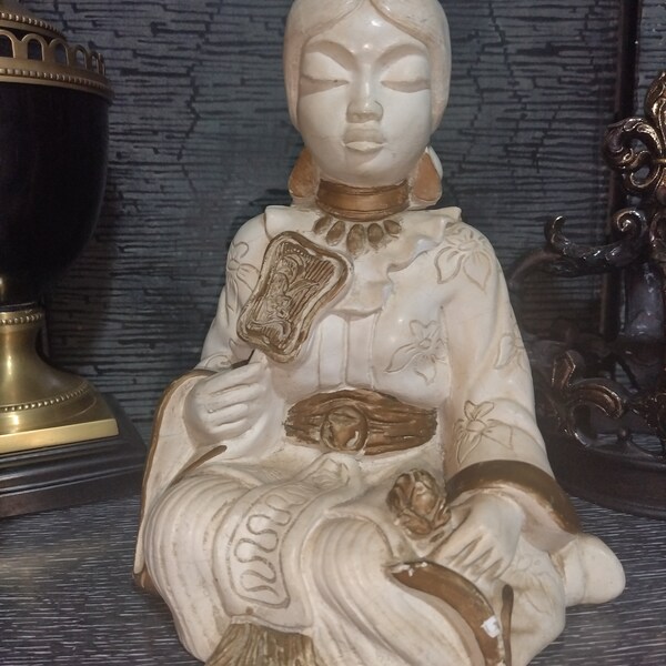 Woman Sitting Statue - Etsy