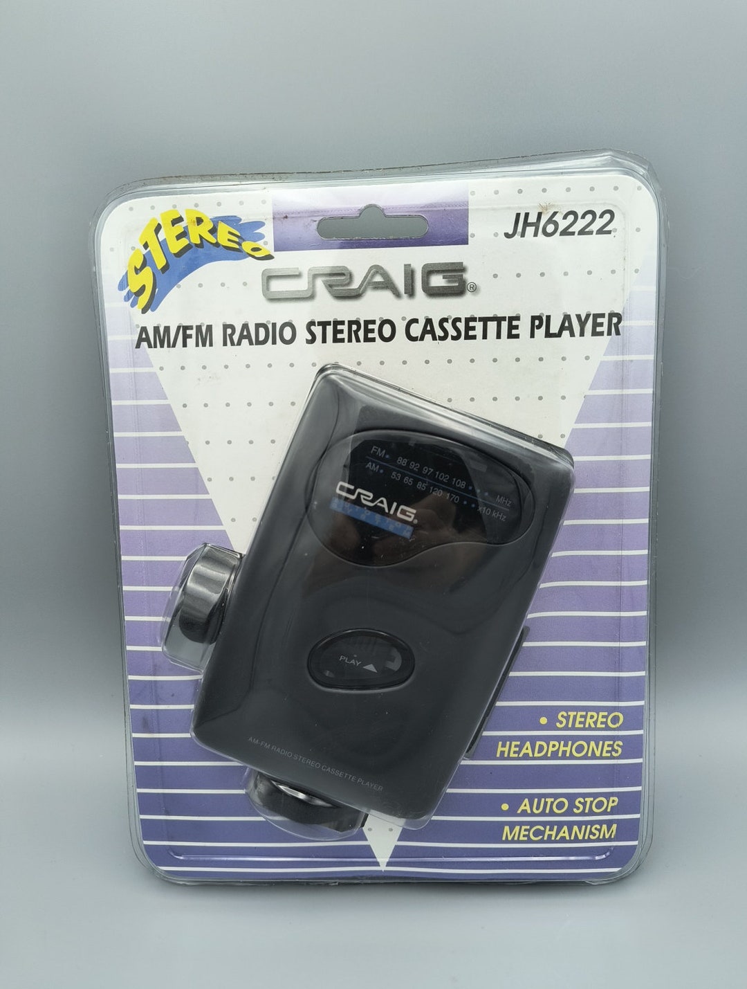 Vintage Craig AM/FM Radio Stereo Cassette Player JH6222 New Stereo ...