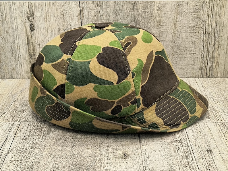 Vintage 1950s Original Jones Hat Water Repellent Frogskin Camouflage ...