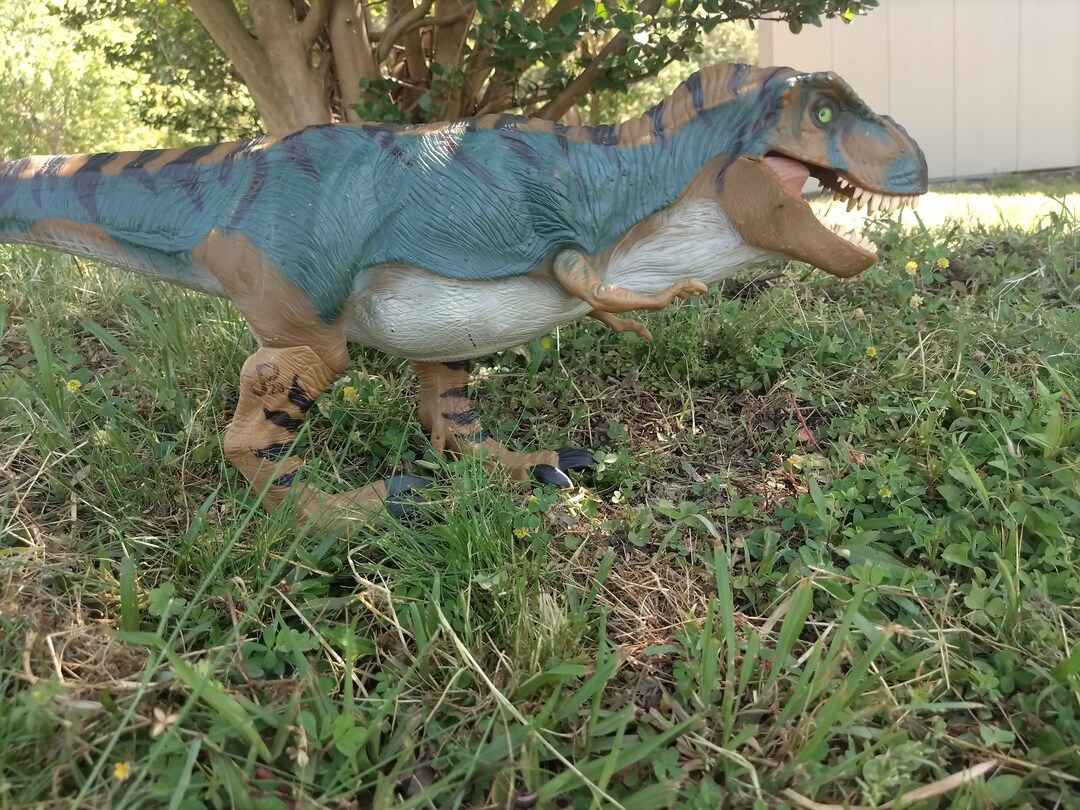 1997 Lost World Jurassic Park Bull T-rex Dinosaur W/ Sounds Works ...