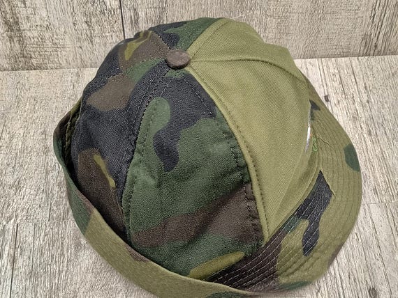 Original Jones Hat Cap 1970s 80s Woodland Camo Pair o… - Gem