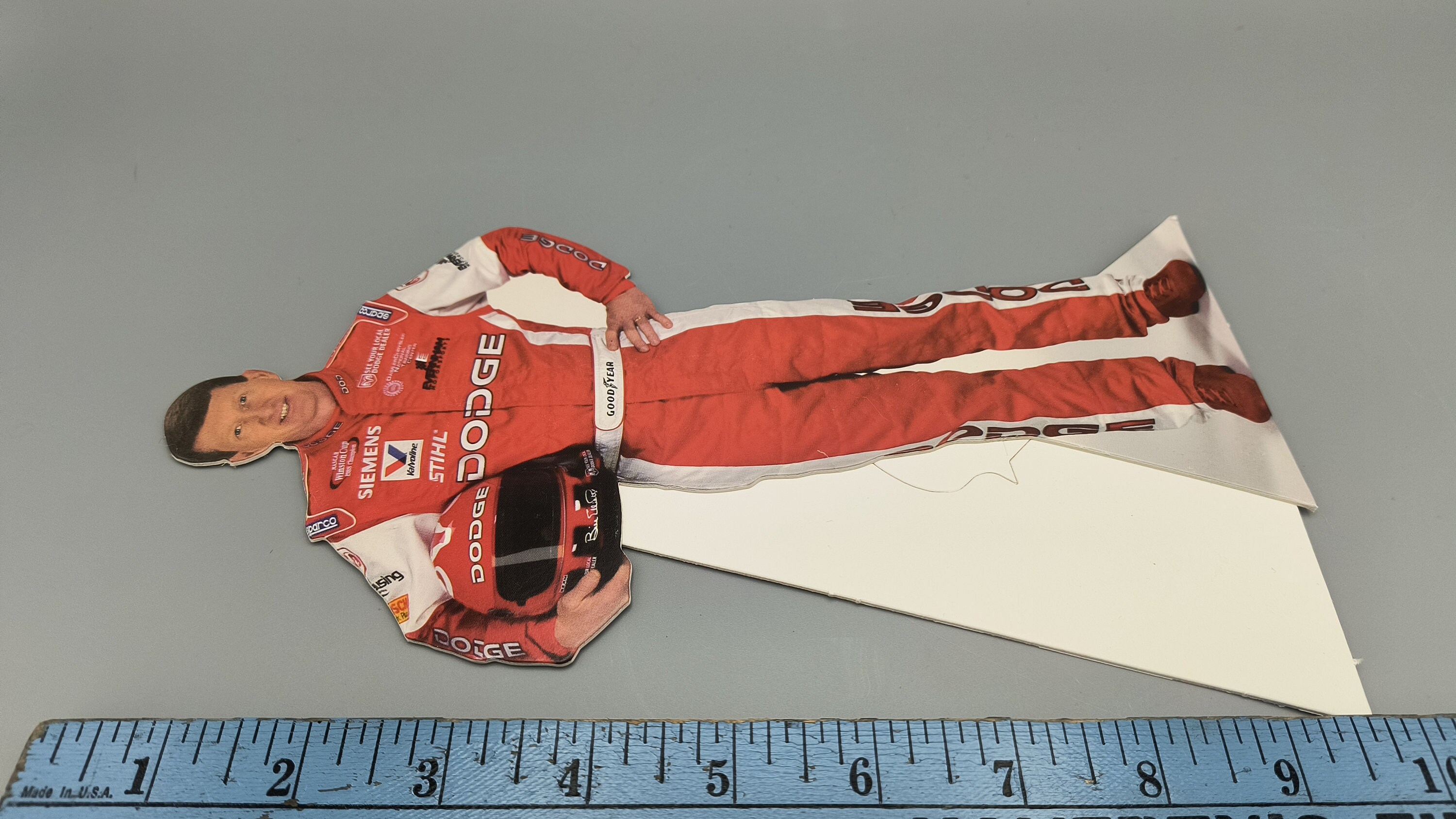 Vintage NASCAR Bill Elliott Cardboard Pop up Display 10 Inch STANDEE ...