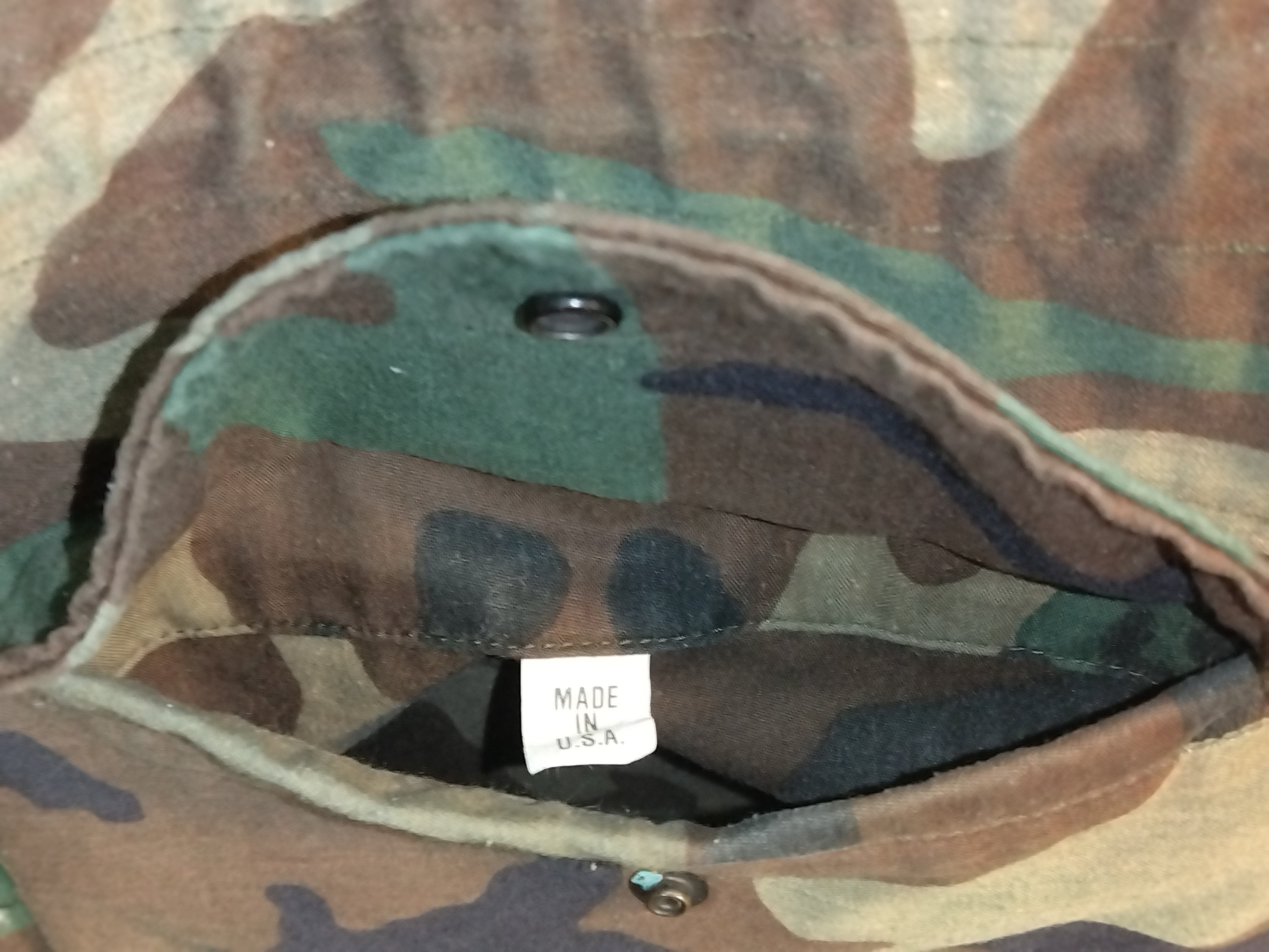 US Army M65 Woodland Camo Field Jacket Coat USGI Cold Weather Medium ...